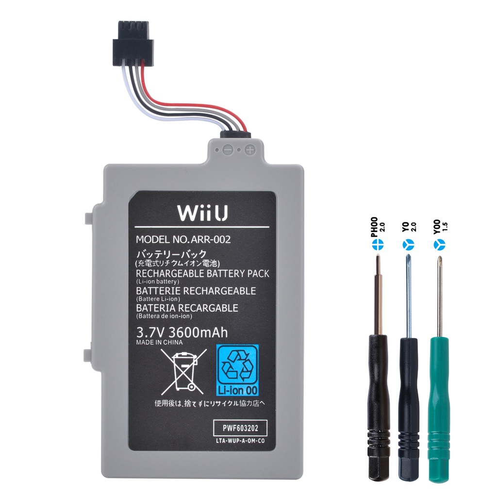3600mAh WUP-010 WUP-012 Battery for Nintendo Wii U Gamepad Wireless ...