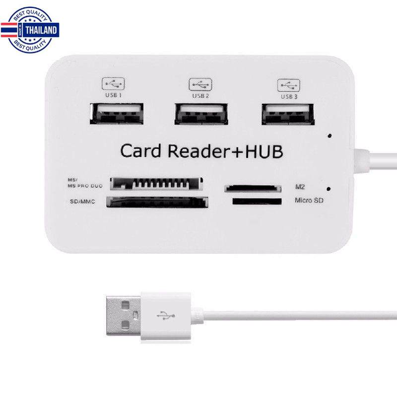 Micro USB Hub Combo 2.0 3 Ports Card Reader High Speed Multi USB ...