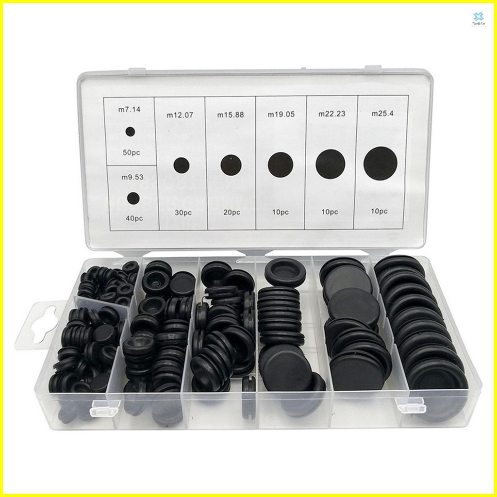 170Pcs Rubber Grommets Assortment Set - Firewall Hole Plug for ...