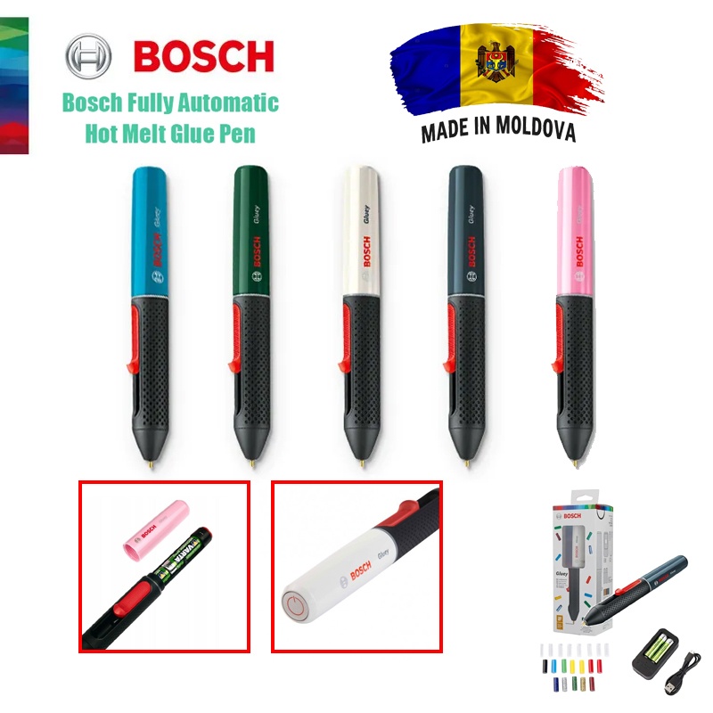 Bosch Gluey ปืนกาวปากกา รุ่น Gluey ใช้ถ่านแบบAAน.น. 65g ระยะทำความร้อน1 ...