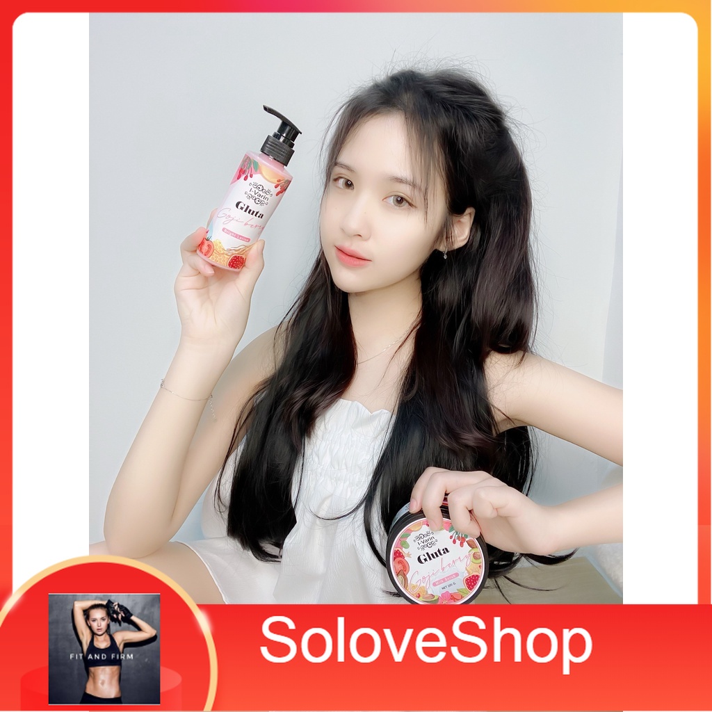 ส่งฟรี!!! gluta goji berry milk scrub & bright Lotion กลูต้า โกจิเบอร์ ...