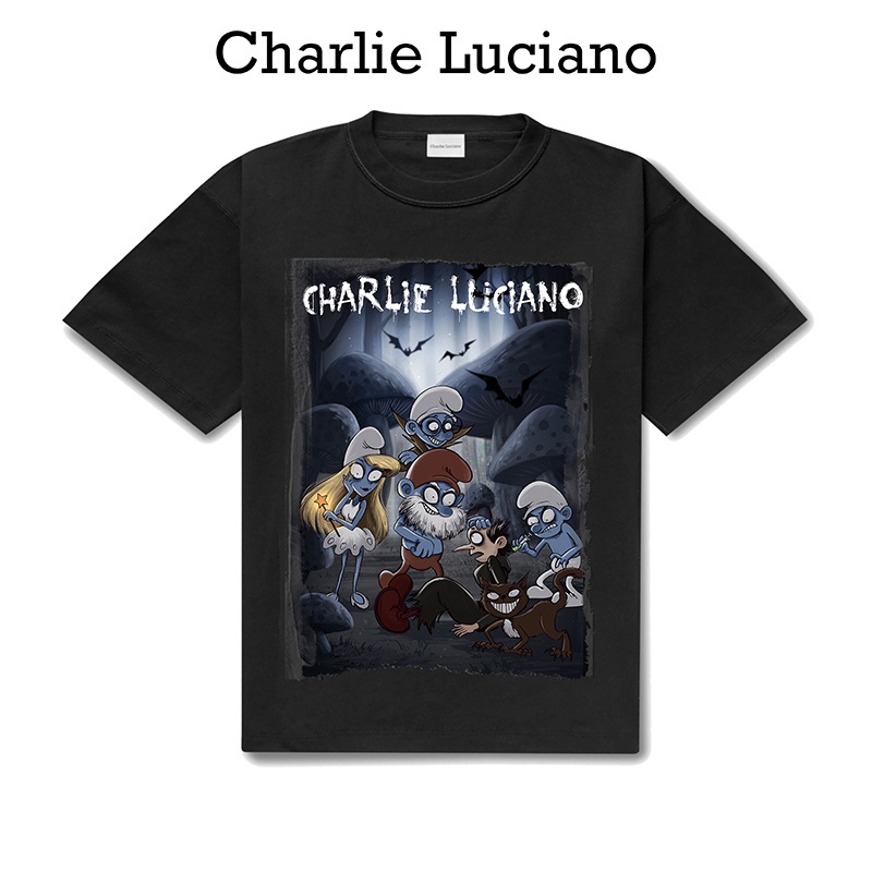ดีมาก Charlie Luciano ไทด์แบรนด์เสื้อยืดแขนสั้นผู้หญิงฤดูร้อนใหม่ ...