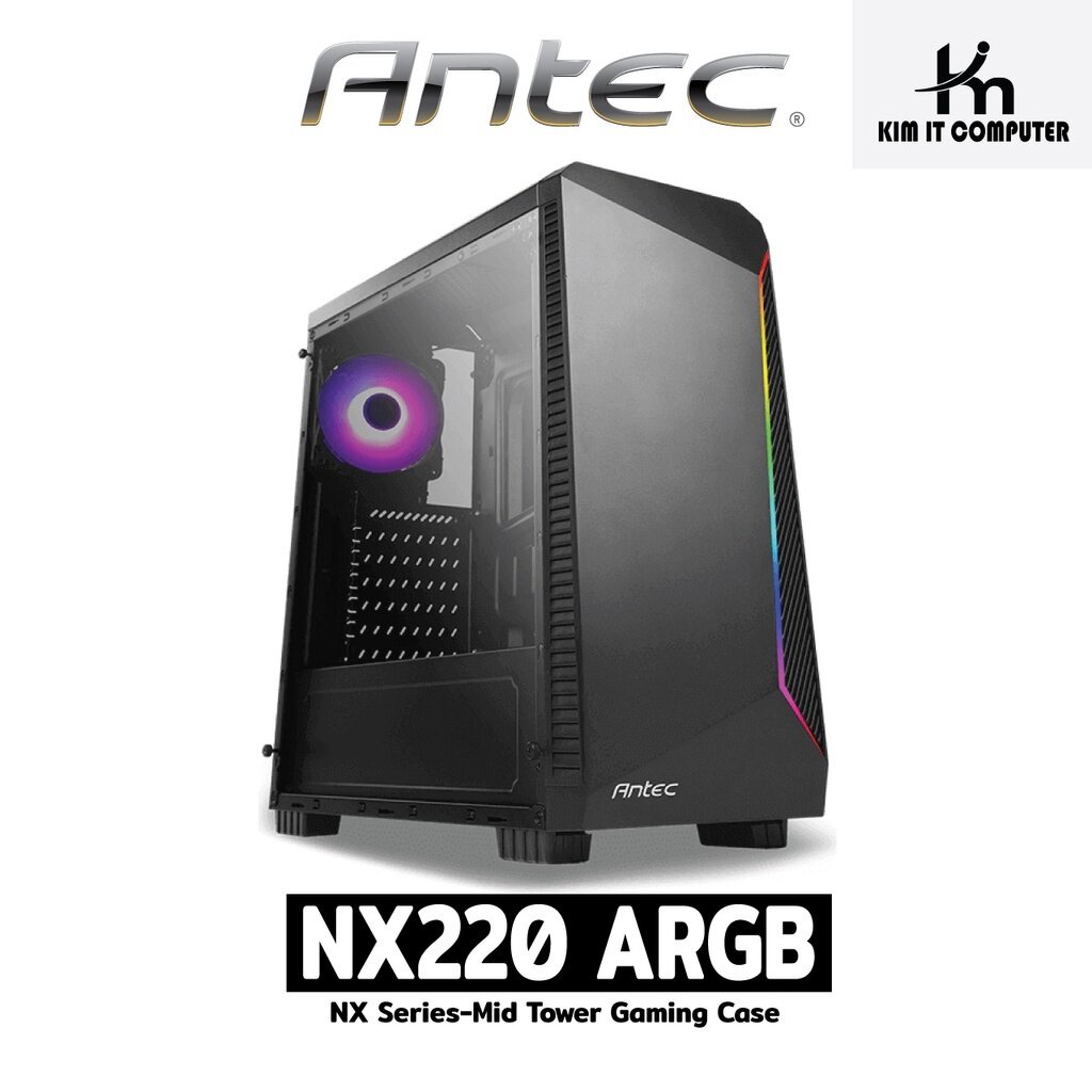 Antec NX220 ARGB Mid-Tower ATX Gaming Case | Shopee Thailand