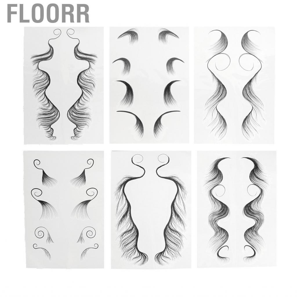 Floorr 6 Sheets Fluff Baby Hair Hairline Sticker Life Like Curly Edges ...