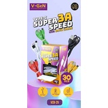 Gg [1 กล่อง 30 ชิ้น] V-GEN VGEN VCB-29 VCB29 DATA CHARGER Cable สําหรับ ...