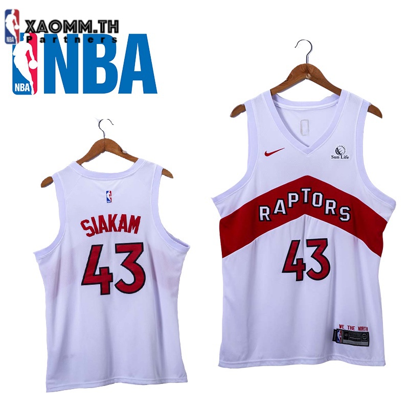 [XAOMM.TH] พร้อมส่ง เสื้อกีฬาบาสเก็ตบอล ทีม Toronto Raptors 43# Siakam ...