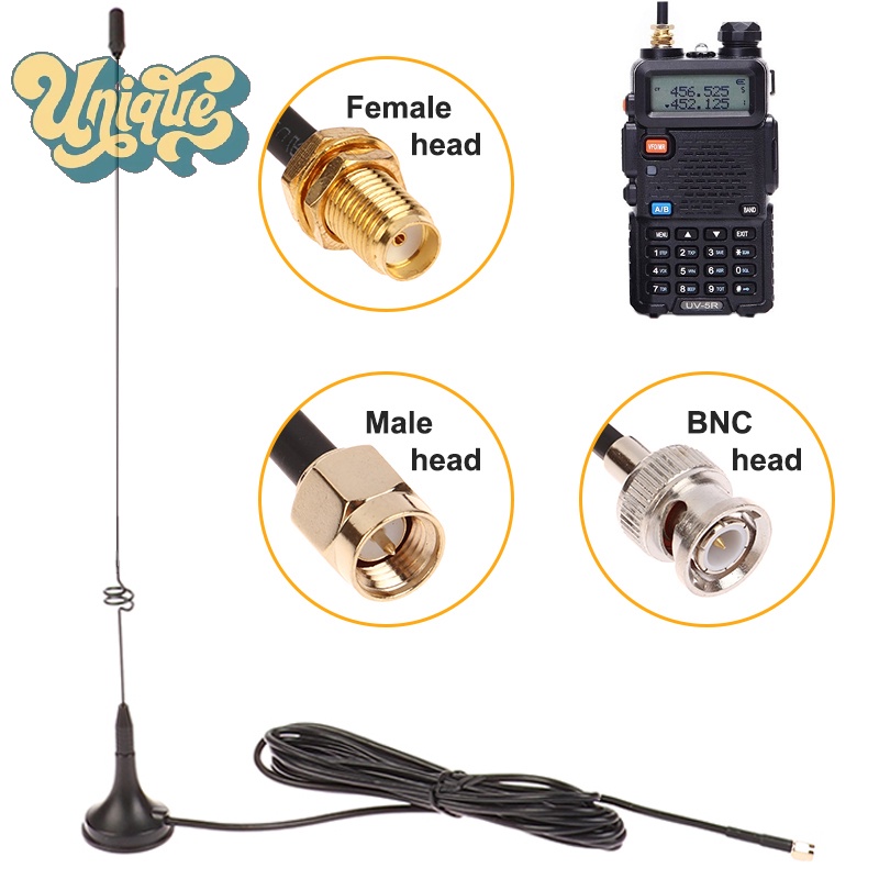 (Unique) เสาอากาศวิทยุสื่อสาร UV5R UT108 ขนาดเล็ก แบบพกพา สําหรับวิทยุสื่อสาร | Shopee Thailand