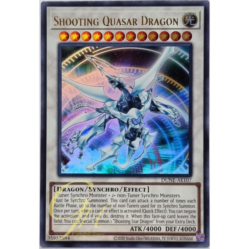 Yugioh [DUNE-AE107] Shooting Quasar Dragon (Ultra Rare) | Shopee Thailand
