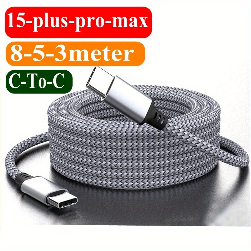 C-to-c 60W / 8 5 3 เมตร 】ใหม่ สายเคเบิล USB Type C เป็น Type C ชาร์จ ...