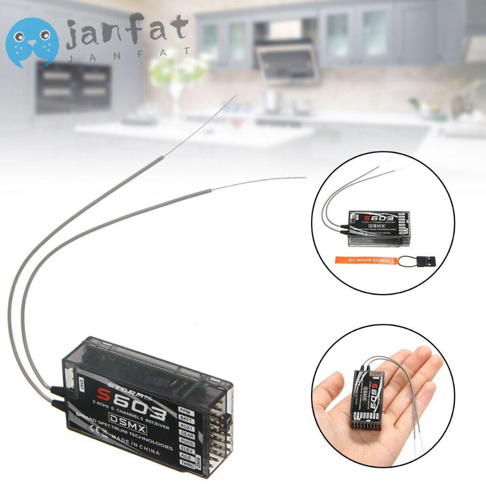 Janfat ตัวรับสัญญาณ 6 ช่องทาง 2.4 GHz Air S603 DSMX 3.5V เป็น 9.6V ระยะ ...