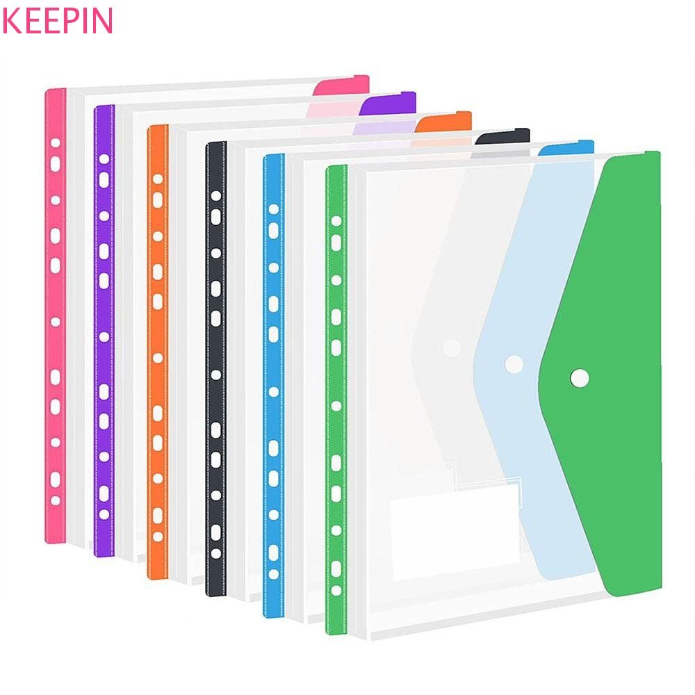 Keepin 6 ชิ้น A4 แฟ้มโฟลเดอร์กระเป๋าสตางค์,เอกสาร Organiser กระดาษ ...