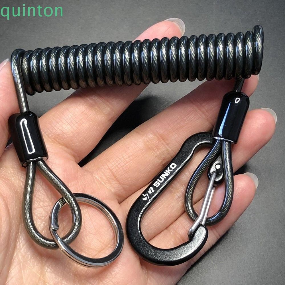 Quinton ลวดฤดูใบไม้ผลิเชือกยืดแฟชั่น Twisted Retention เชือก Key ...