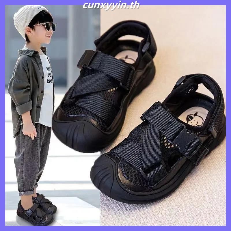 UABRAV รองเท้าแตะ รองเท้าชายหาด พื้นนิ่ม กันลื่น สําหรับเด็กผู้ชาย ...