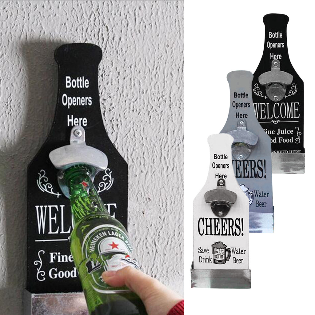 [unjitsh] 3 รูปแบบ WELCOME / ขวดไม้โทรมรูปขวดติดผนังที่เปิดขวด ing ...