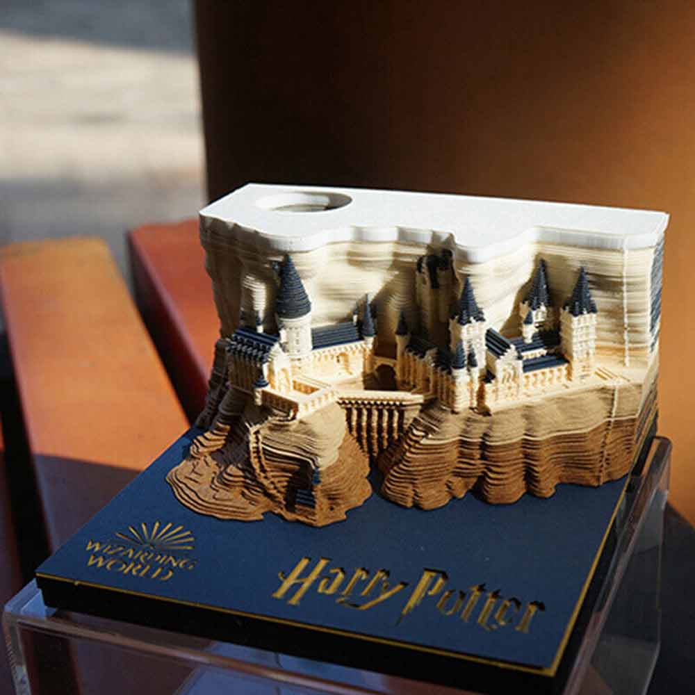 3D Display Harry Potter Hogwarts Castle Notepad Memo Pad Gift UK Stock ...