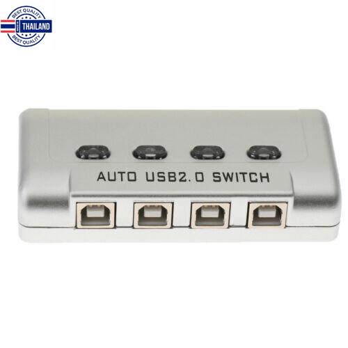 4 Port USB Auto Sharing Switch Peripheral Switcher Hub for Scanner ...