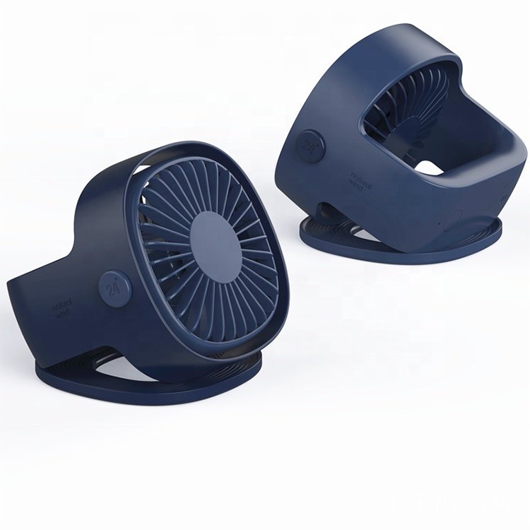 Desktop USB Mini Fan with 360 Degrees Rotation 3 Gears Silent Natural ...