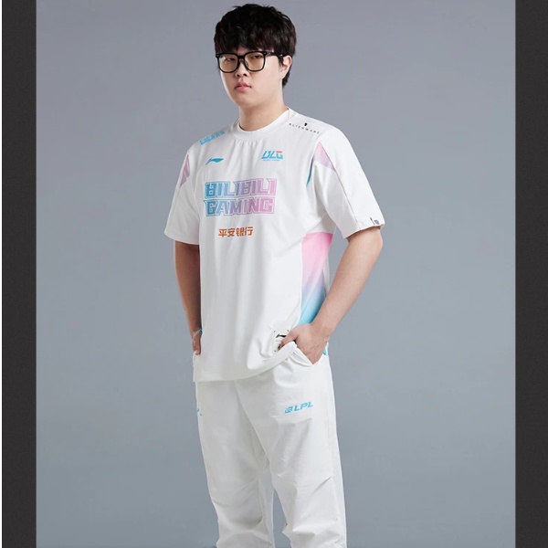 Li Ning LPL 2023 BLG เสื้อยืดแขนสั้นผู้ชาย,ล่าสุด"BIN"และ"ELK"เสื้อเครื่องแบบแบบเดียวกัน League ...