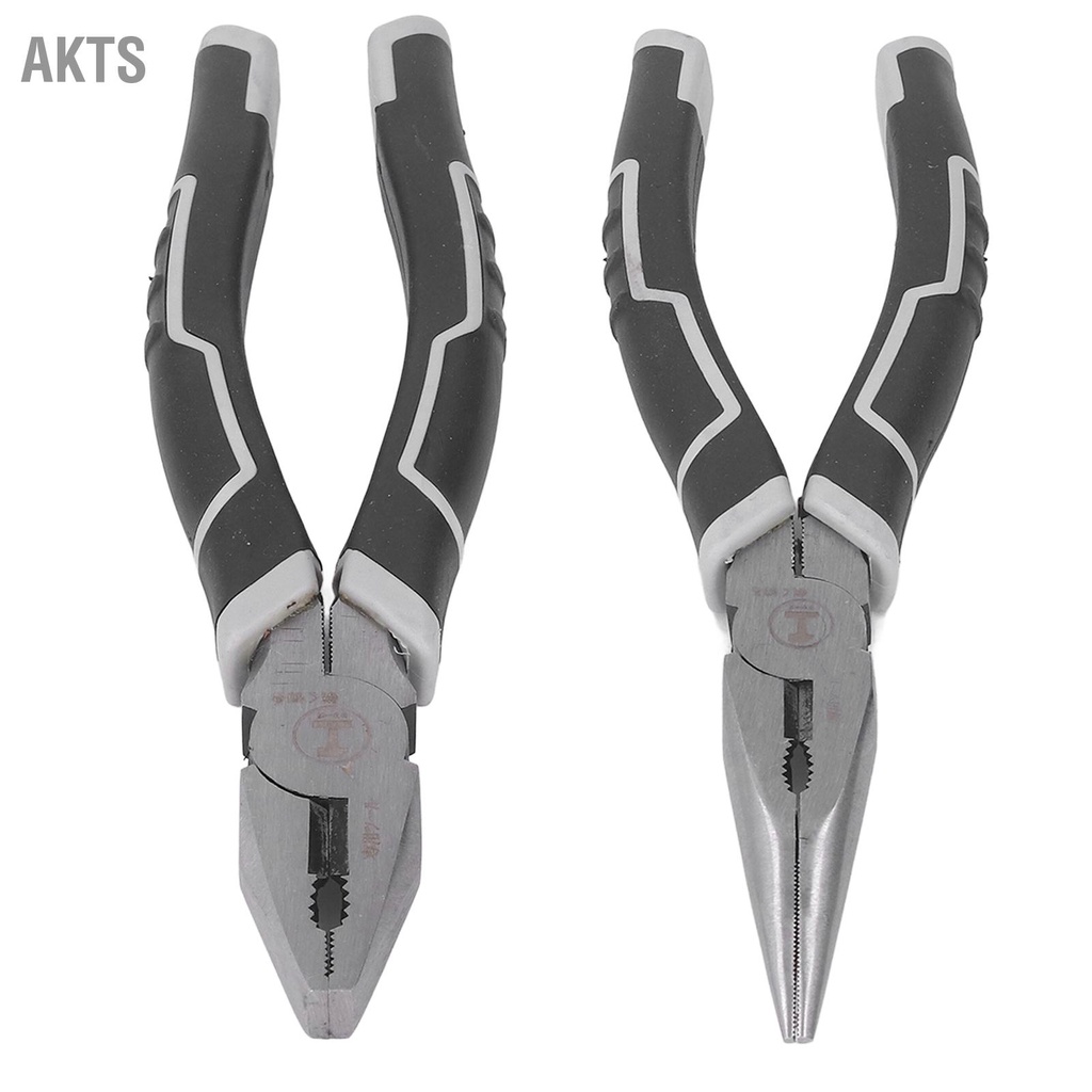 AKTS คีมช่างไฟฟ้า 8in คีมรวมด้ามจับความแข็งสูงป้องกันการลื่นสำหรับช่าง ...