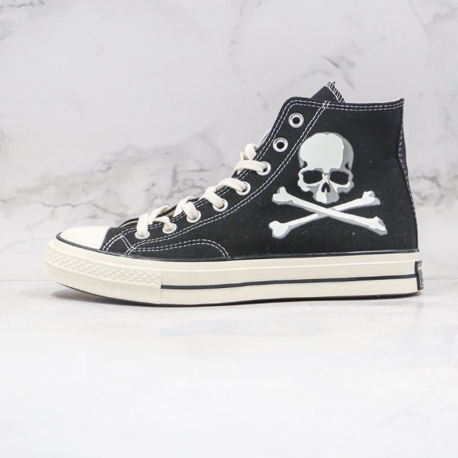 Mastermind x Converse Co branded Night Glow Skull Head Black and White ...