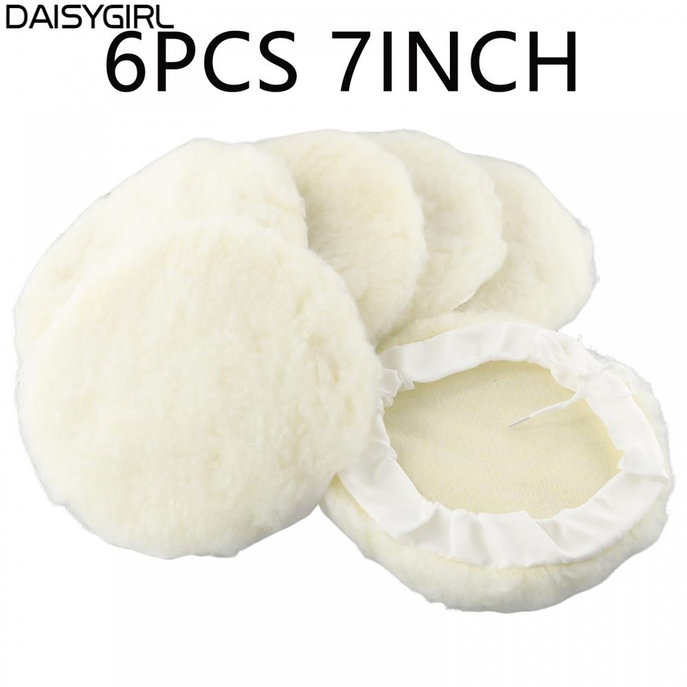 【DAISYG】6Pcs 7 Car Lambs Wool Bonnet Buffing Wheels Buffer Polishing ...