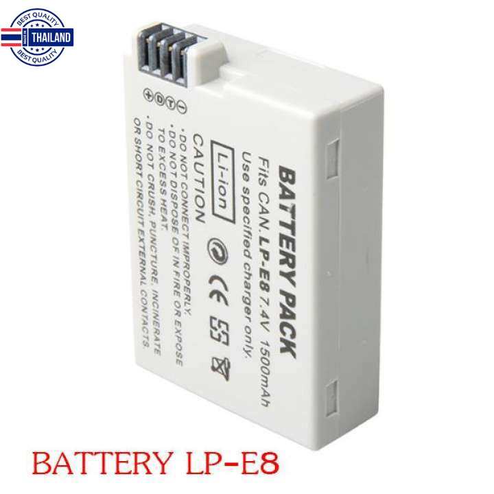 Eco แตเตอรี่กล้อง cannon LP-E8 1500 mAh กล้องดิจิตอล Camera Battery EOS ...