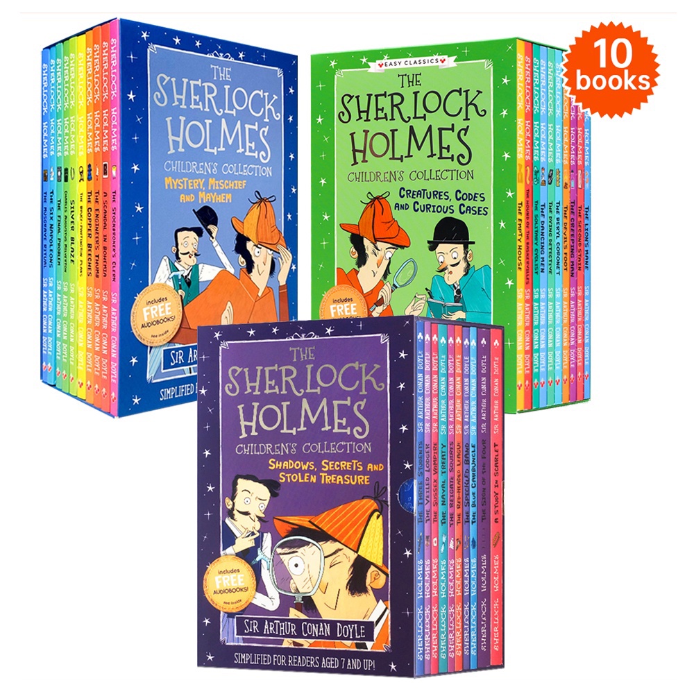 Sherlock Holmes Children's Collection Boxed Reading Books (Set of 10 ...