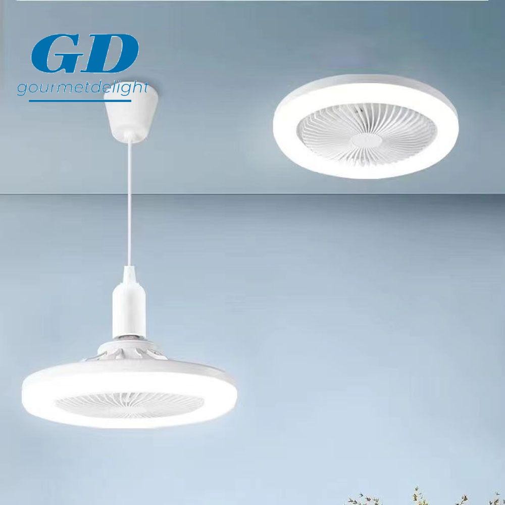 Gourmetdelight E27 พัดลม, การหมุน 360 องศาปรับ E27 พัดลมโคมไฟ, น้ํามันหอมระเหย ABS หรี่แสงได้ ...