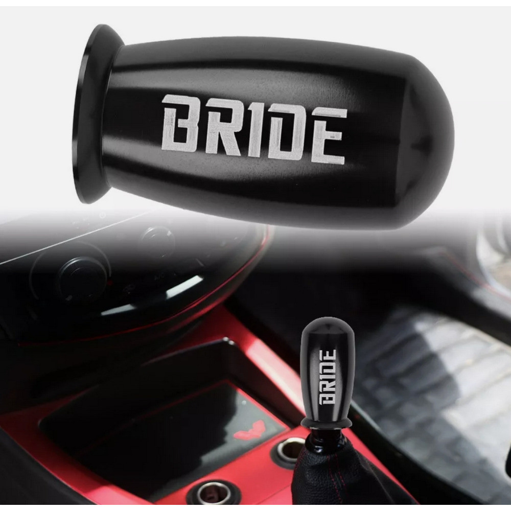 Bride Bullet อลูมิเนียมอัลลอยด์สีดําเกียร์ธรรมดาเกียร์ Shift Knob Lever ...