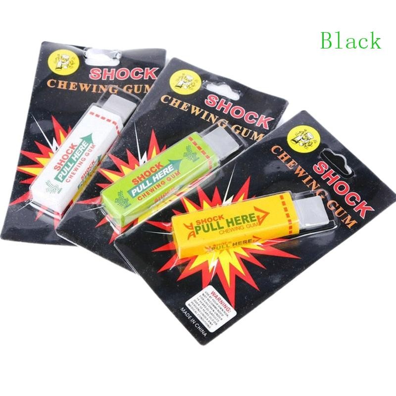 สีดําแปลก Gag Shocking Chewing Gum ตลกปฏิบัติ Joke ของเล่น Prank Props ...