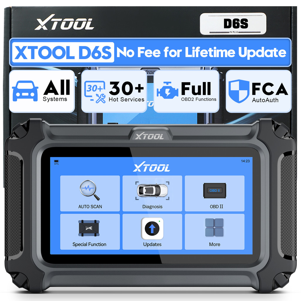 Xtool D6S เครื่องมือวินิจฉัยรถยนต์ทั้งหมดระบบเครื่องสแกนเนอร์สําหรับ ...