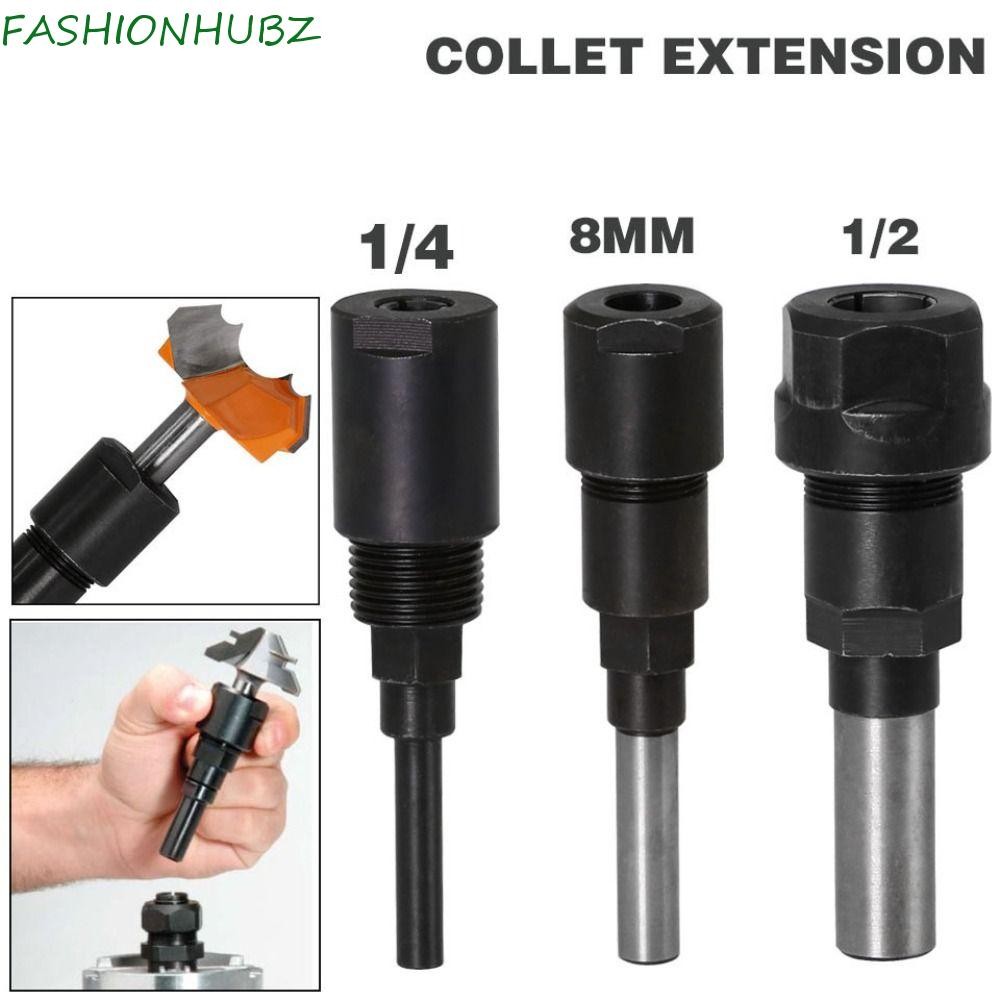 Fashionhubz Router Collet Extension 8 มม.1/2 "Shank Router Bit Collet ...