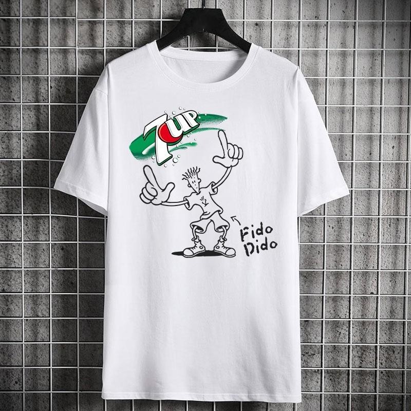 [พร้อมส่ง]Pepsi 7Up Short Sleeve T-Shirt Fido Dido It S Cool เกาหลี ชุด ...