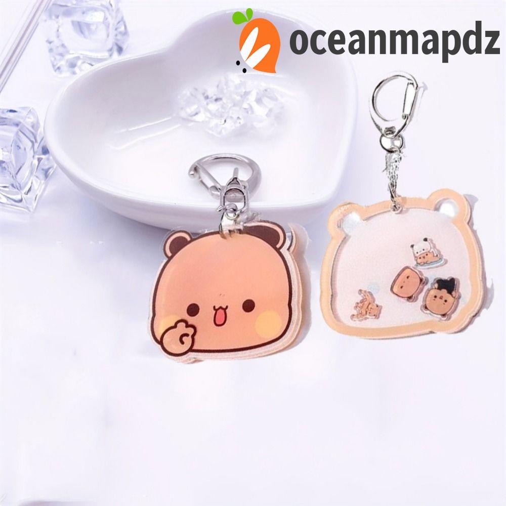 Oceanmapdz Bubu Dudu Panda Bear พวงกุญแจ, สัตว์ Shake มินิตุ๊กตา Bubu ...