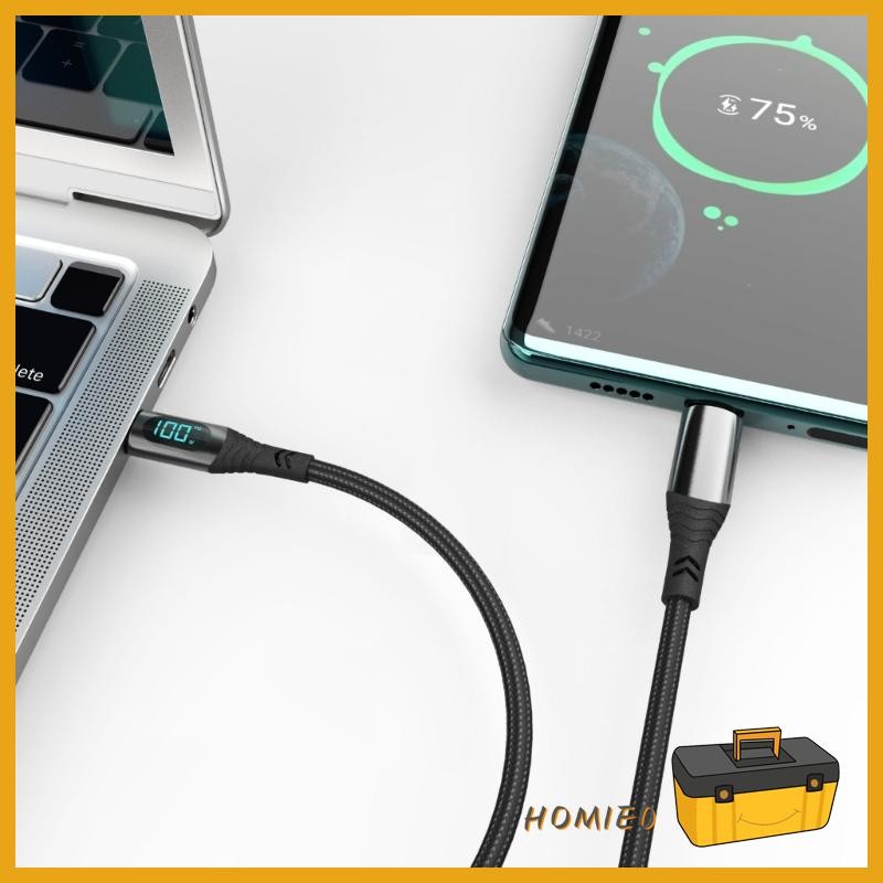 Homie 100W USB Type C สายชาร์จคู่ USB C สายชาร์จเร็วพร้อม Digital Out | Shopee Thailand