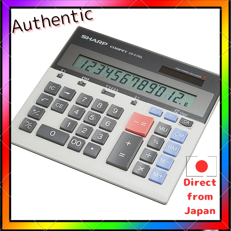 Sharp Desktop เครื่องคิดเลขที่ใช้งานได้จริง 12 หลัก CS-2130L | Shopee Thailand