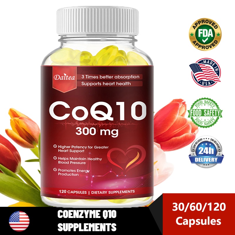 Better Absorption Coenzyme Q10 CoQ10 300mg the heart healthy 120 ...