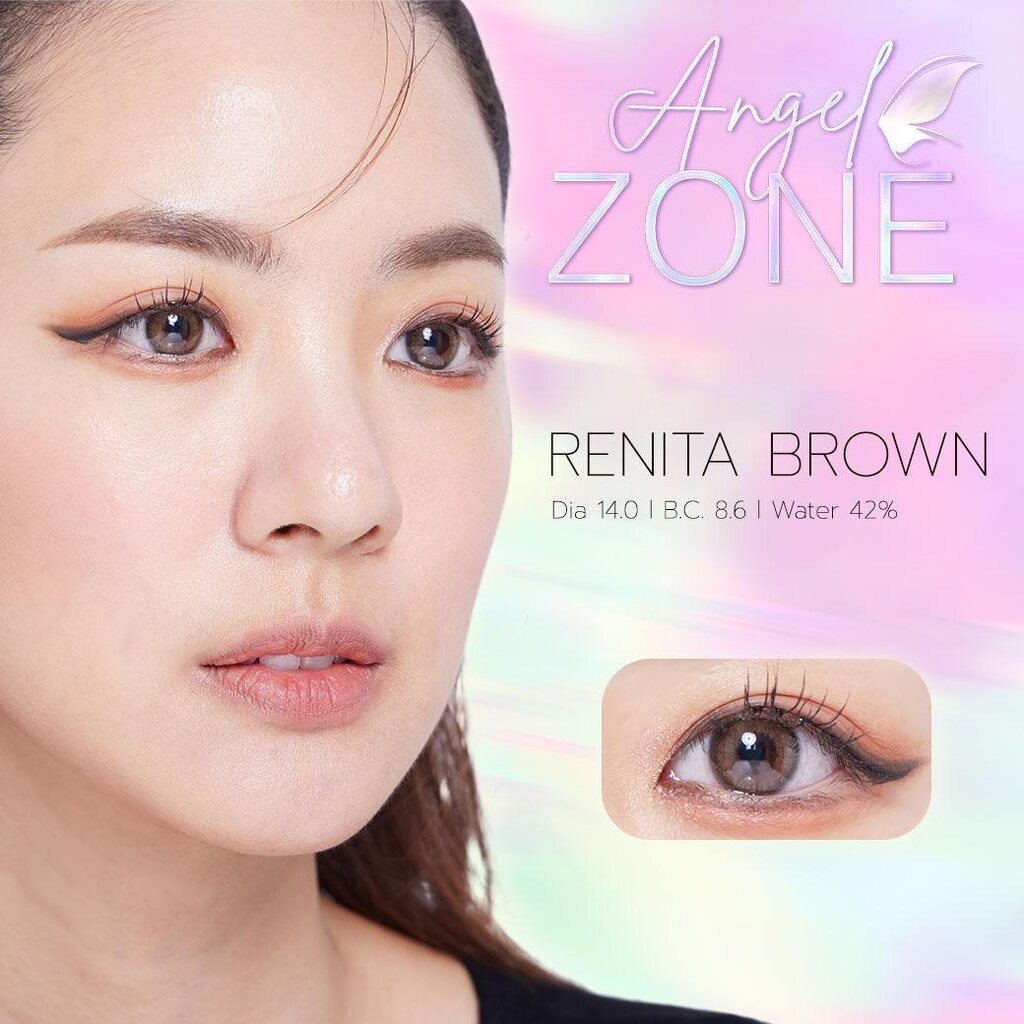 Angel Zone คอนแทคเลนส์ รุ่น Renita รองรับค่าสาย 0.00-4.50 | Shopee Thailand
