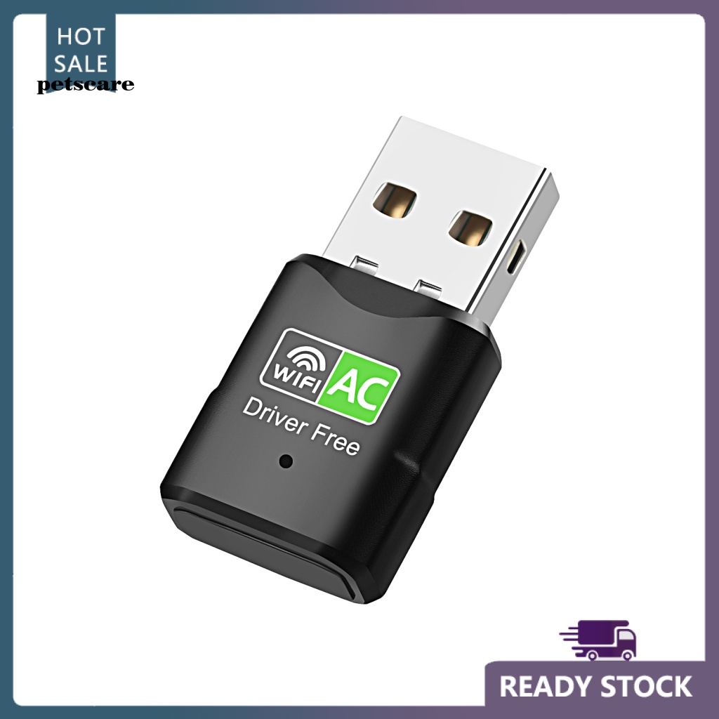 Qca อะแดปเตอร์การ์ดเครือข่ายไร้สาย WiFi 600Mbps Dual Band USB 24 58GHz สําหรับ Windows 7 8 10 11 ...