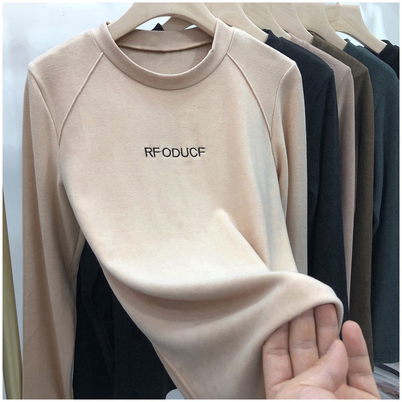 WANG JIAO ZHAN เสื้อแขนยาว ใช้ใส่เพิ่มความอุ่นด้านใน กันหนาว เนื้อผ้า ...