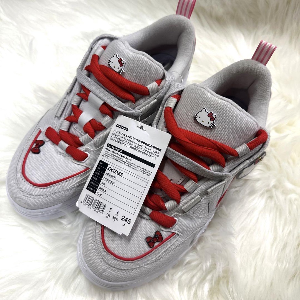 Rare adidas HELLO KITTY Hello Kitty collaboration sneakers 24.5[Japan ...