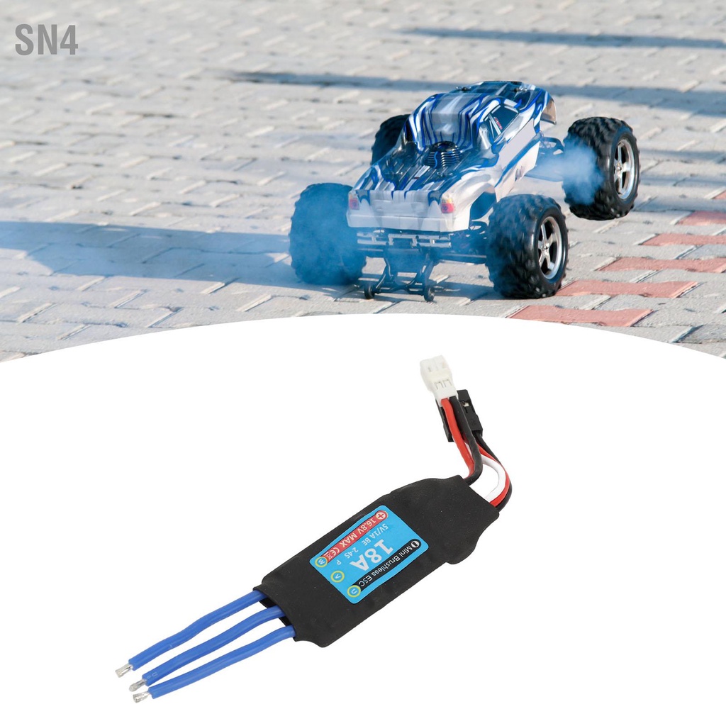 SN4 18A Mini Brushless ESC Electric Speed Controller สีขาว PH2.0 หญิงสำหรับ WLtoys K989 สำหรับ ...