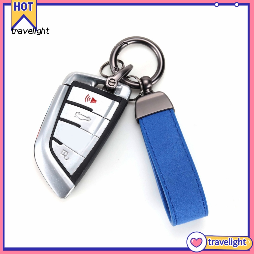 Travelight| พวงกุญแจรถยนต์ หนังเทียม กันสนิม ป้องกันการสูญหาย อเนก ...