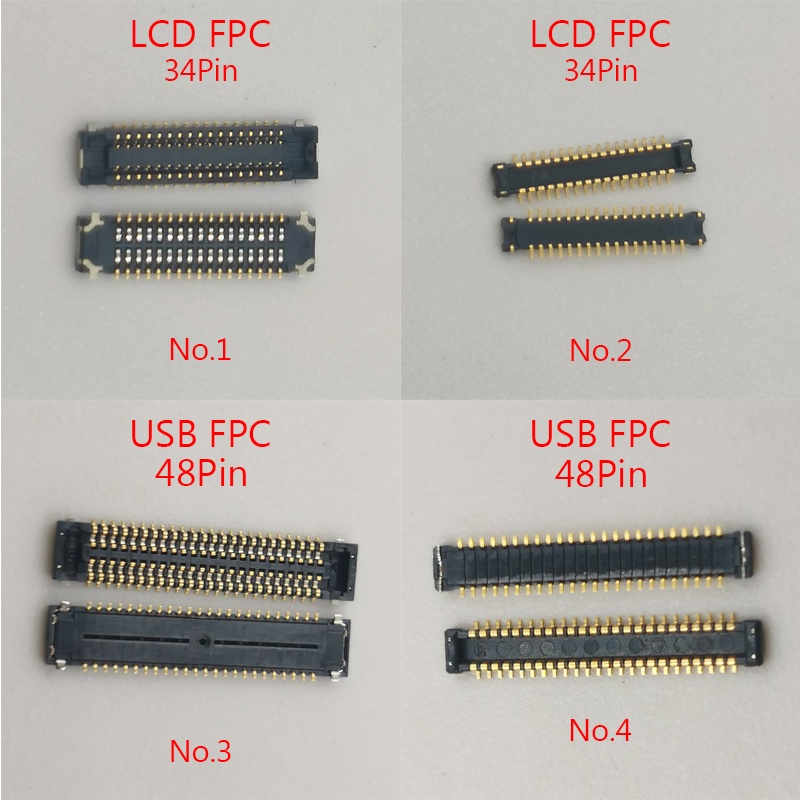 พอร์ตชาร์จ USB FPC 34 48 Pin สําหรับหน้าจอ LCD Samsung Galaxy A20 A205F ...