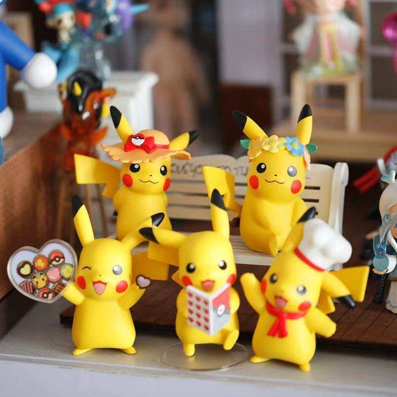 ฟิกเกอร์ Pokemon Pikachu Pokémon Mystery Box Birthday Love ของเล่น ...