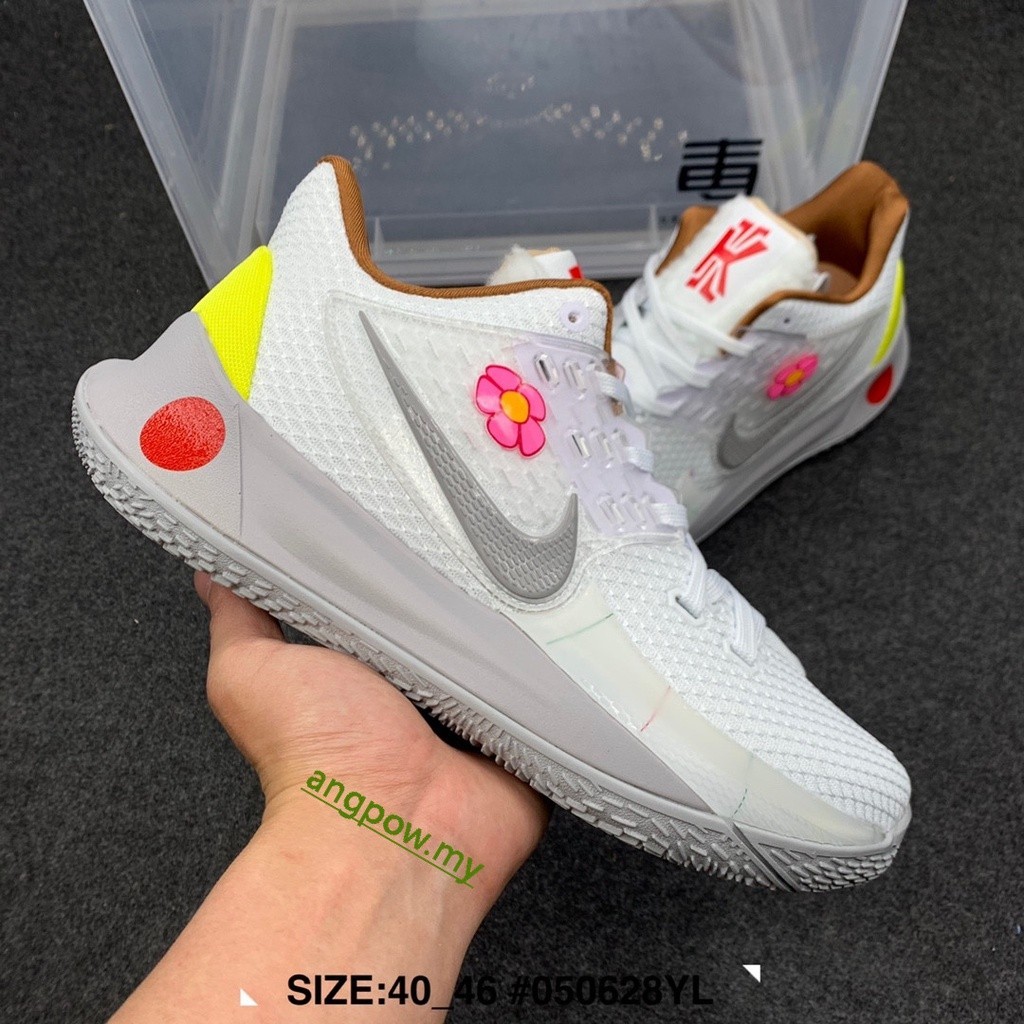 Nike Kyrie Low 2 Sandy Cheeks รองเท้าบาสเก็ตบอลต่ำผู้ชาย CJ6951-100 ...