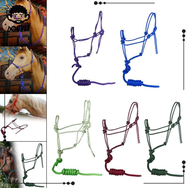 [ Bridle Horse พร้อม Reins Heavy Duty ปรับ Leadrope การฝึกอบรมอุปกรณ์ ...