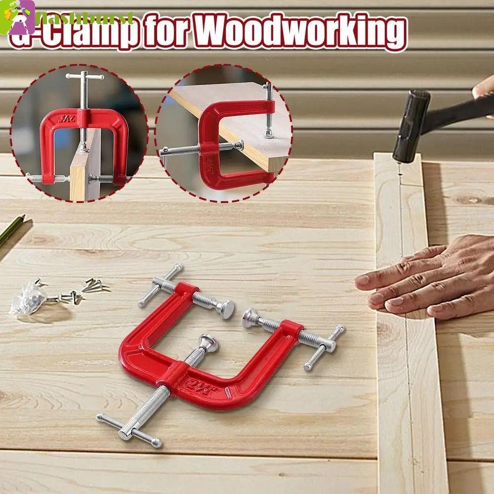 Flashburst G-Clamp Woodworking Clamp, ปรับ Stable 3 Way Edge Clamp, ความทนทานสูง 2-1/2 เหล็ก ...