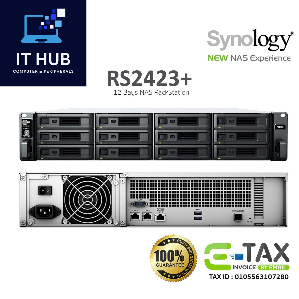 Synology NAS RackStation RS2423+ / RS2423RP+ อุปกรณ์เก็บข้อมูลเครือข่าย ...