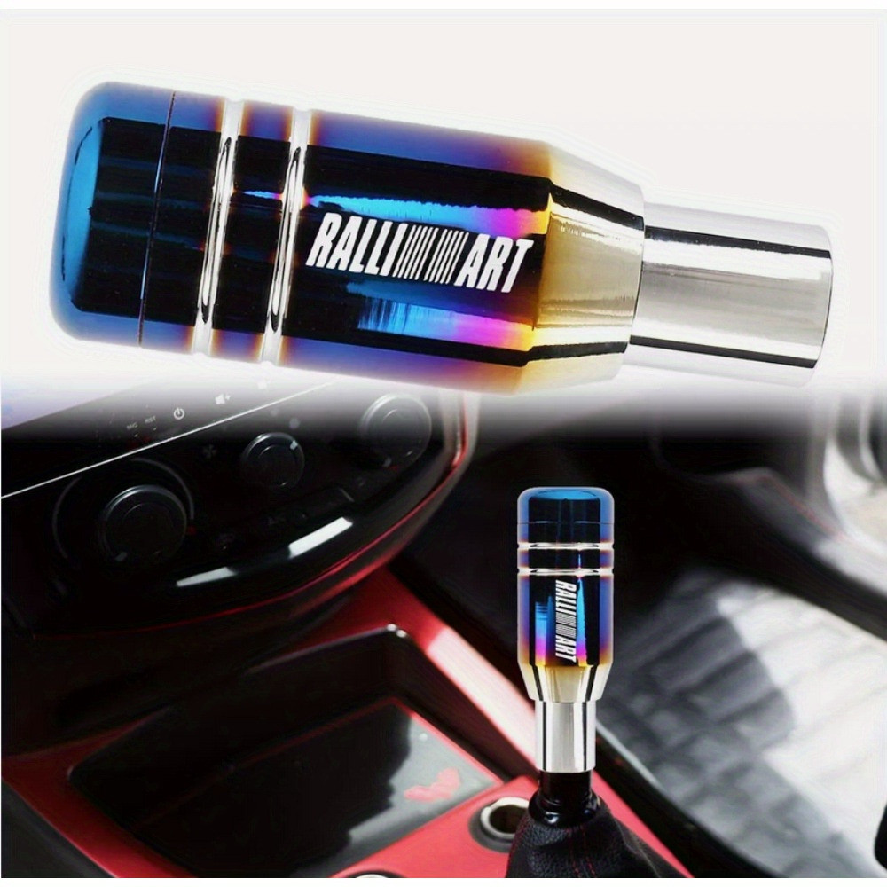Ralliart อลูมิเนียม Burnt Blue เกียร์อัตโนมัติ Stick Shift Knob Lever ...